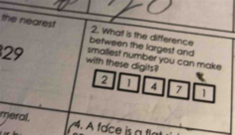 Solved The Nearest 2 What Is The Difference Between The Largest And