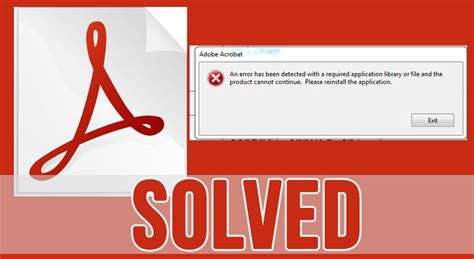 Solved An Error Has Been Detected With A Required Application Library
