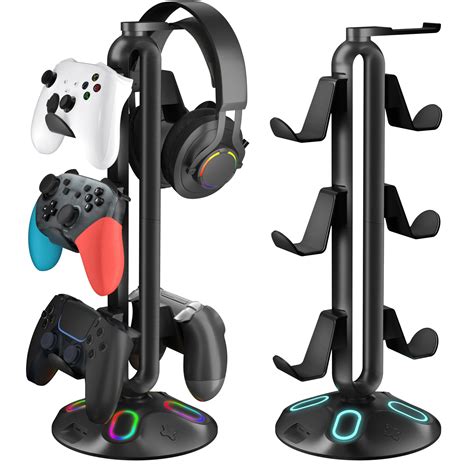 Universal Game Accessories With Usb Hub Rgb Game Controller Stand