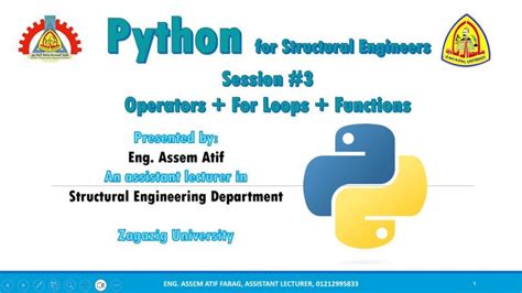 Assem Farag Msc On Linkedin Python For Structural Engineers