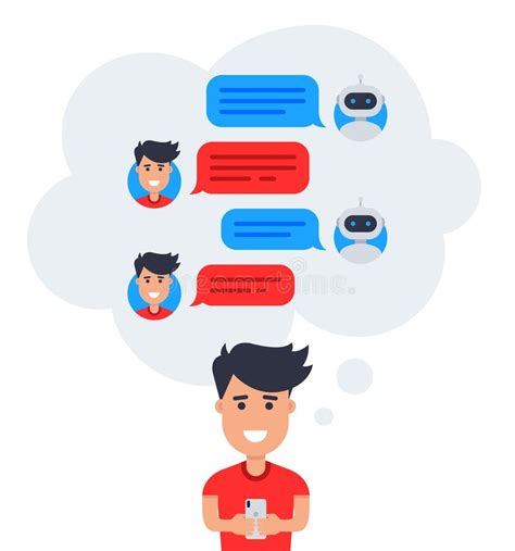 Chatbot Vector Illustration Concept Stock Illustration Illustration