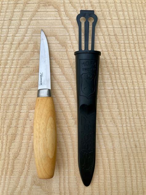Mora 106 Sloyd Knife Carbon Blade Woodland Craft Supplies