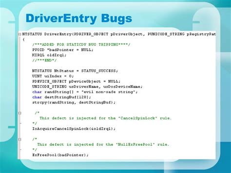 PPT Windows Driver Verification PowerPoint Presentation Free Download ID