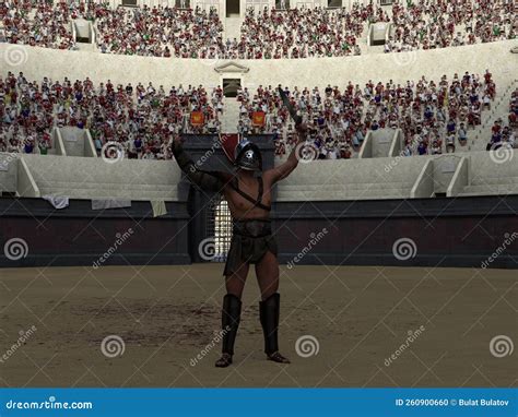 Gladiators Fighting On The Arena Of The Colosseum Stock Illustration Illustration Of Romen