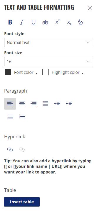 Page How To Add A Table IT Services Help