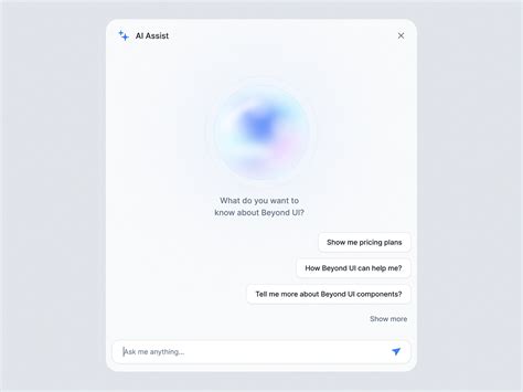 Ai Assistant Ui By Beyond Ui On Dribbble