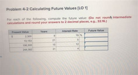 solved problem 4 2 calculating future values lo 1] for each