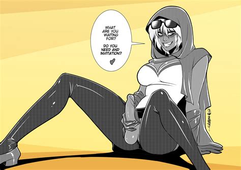 Rule 34 1futa Anasheya Balls Breasts Comic Dark Skinned Futanari Dark