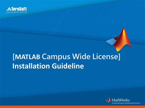 PDF MATLAB Campus Wide License Installation Guideline DOKUMEN TIPS