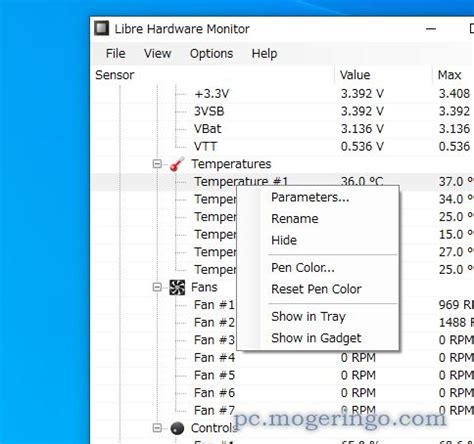 PCのハードウェア情報CPUやメモリGPU情報をリアルタイムに表示するソフト Libre Hardware Monitor PCあれこれ探索
