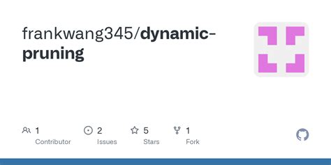 github frankwang345 dynamic pruning