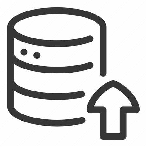 Data Database Server Storage Arrow Upload Icon Download On
