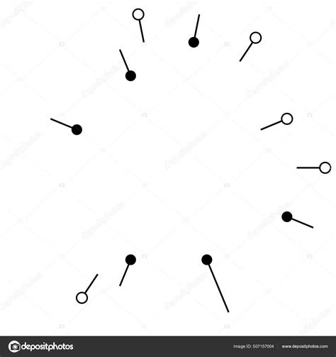 Radial Radiating Lines Nodes Nodal Points Stock Vector By Vectorguy 507157004