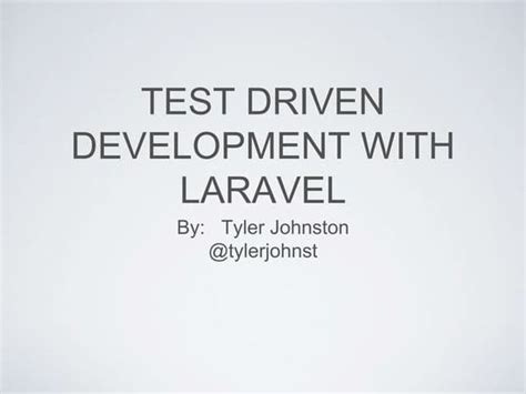 Tdd With Rspec Ppt