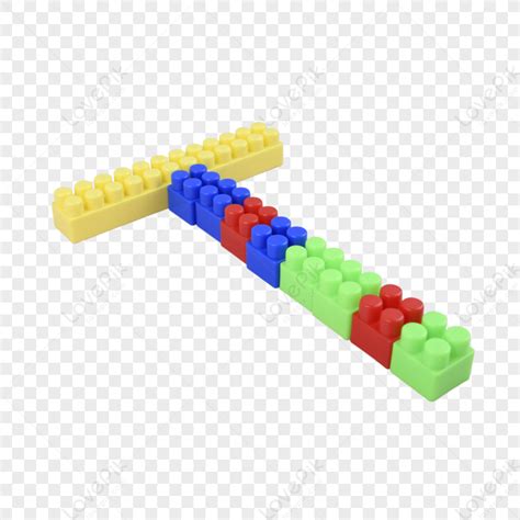 화려한 장난감 게임 큐브 빌딩 블록 문자 T디자인완전한 Png 일러스트 무료 다운로드 Lovepik