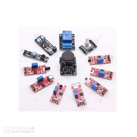 Kit De 37 Sensores Y Módulos Para Arduino Raspberry Pi Esp32 Plexylab