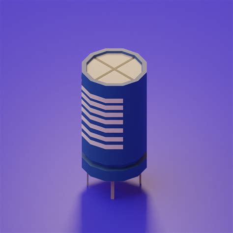 Low Poly 3d Art Semiconductor Components Illustration Superhive