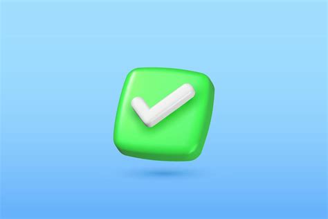3d Check Mark Icon 37955689 Vector Art At Vecteezy
