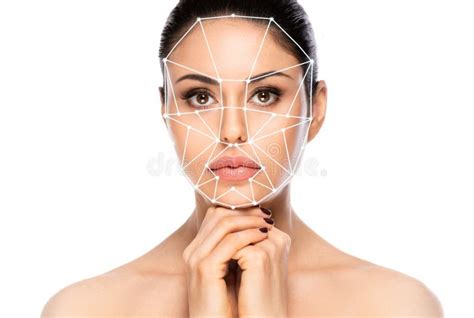 Biometric Authentication Concept Facial Recognition System Of