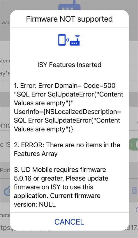 Sql Error On Ud Mobile When I Try To Sync Ud Mobile Universal