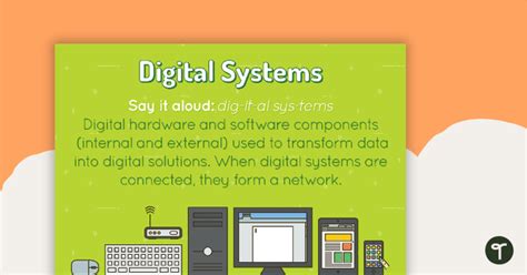 Digital Systems Poster Teaching Resource Teach Starter