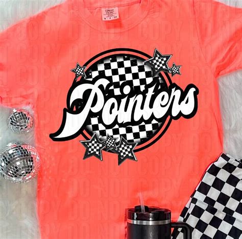 Pointers Checker Mascot Dtf Transfer Kandm Designs