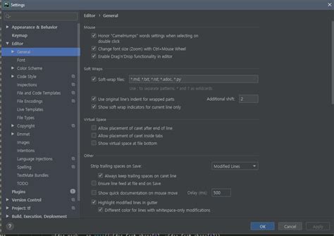 There Is No Use Soft Wraps In Editor Option In Pycharm Ides Support Intellij