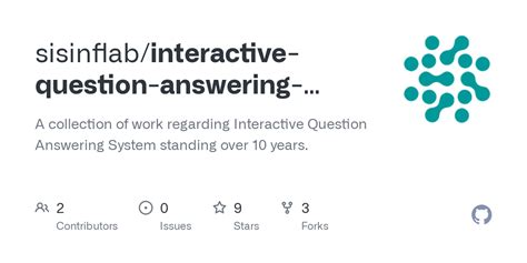 Github Sisinflabinteractive Question Answering Systems Survey A Collection Of Work Regarding