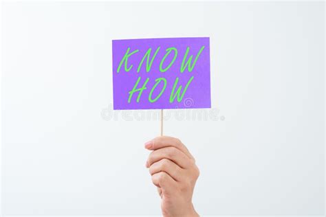 Writing Displaying Text Know How Conceptual Photo The Process To Learn