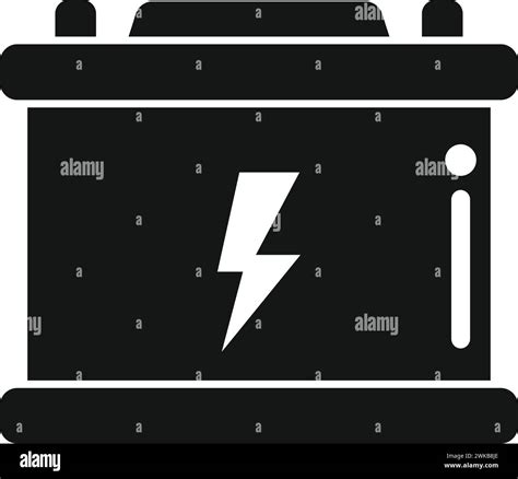 solar panel battery icon simple vector part converter source power