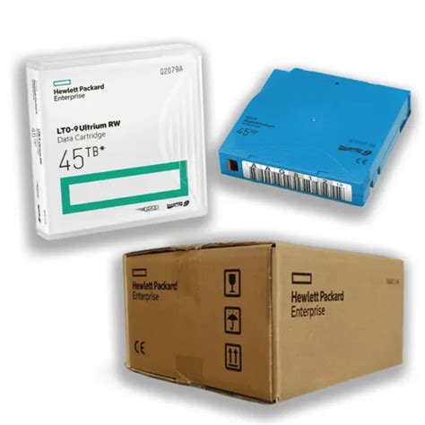 Hpe Lto9 Ultrium 45 Tb Rw Custom Labelled Data Cartridge 20 Pack Só Tinteiro Lda