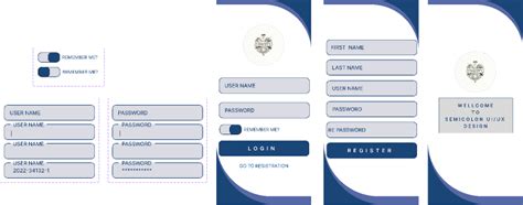 login register form ui ux for mobile figma