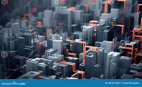 Wave Voxel Data Flow Stock Illustration Illustration Of Physics