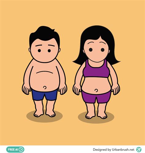 비만 일러스트 Ai 무료다운로드 Free Obesity Vector 어반브러시