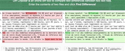 Diffchecker Trouver Les Différences Entre Deux Textes Les Outils Du Web Trouver Les