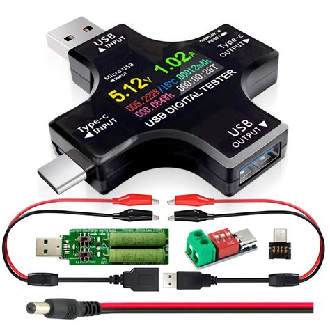 Usb C Tester 2 In 1 Type C Usb Tester Color Screen Ips Digital