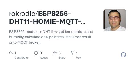 Github Rokrodic Esp Dht Homie Mqtt Temp Hum Dew Feel Esp Module Dht Get