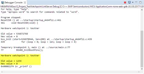 Tutorial Catching Rogue Memory Accesses With Eclipse And Gdb Watchpoints Mcu On Eclipse