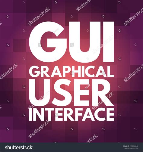 Gui Graphical User Interface Interface Through Stock Vector Royalty Free Shutterstock