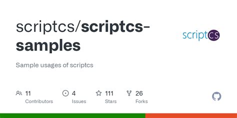 Github Scriptcsscriptcs Samples Sample Usages Of Scriptcs