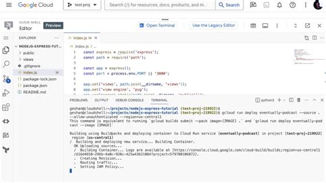 How To Use Google Cloud Shell Editor To Deploy A Project From GitHub To Cloud Run