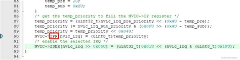 Keil 编译出现misc c error no member named IP in NVIC Type 技术栈