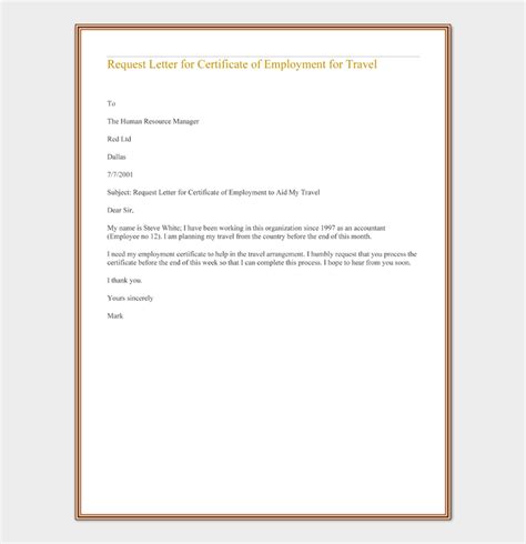 How To Write A Certificate Of Employment Letter Alder Script