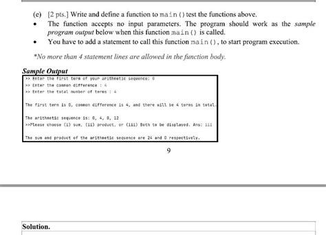 Solved Given The Arithmetic Sequence Formula An A1 N−1 D