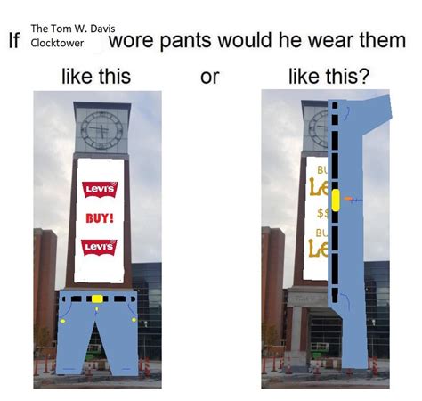 Pants Tower Meme Rosu
