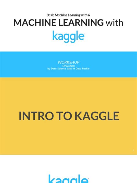 Basic Ml And Kaggle Workshop Pdf Regression Analysis Machine Learning