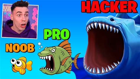 NOOB vs PRO vs HACKER NAJWIĘKSZA RYBA YouTube