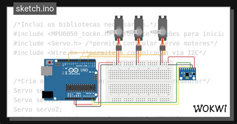 Acelerometro E Giroscopio Osny Wokwi ESP32 STM32 Arduino Simulator