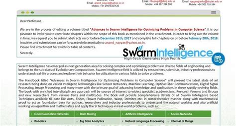 Advances In Swarm Intelligence For Optimizing Problems In Computer Science