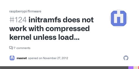 Initramfs Does Not Work With Compressed Kernel Unless Load Address Is Specified Issue
